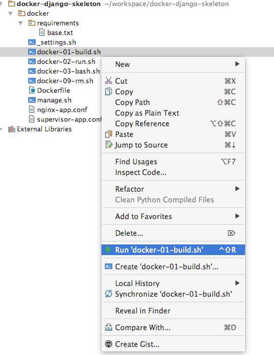 PyCharm + Docker で Django 開発環境を構築する